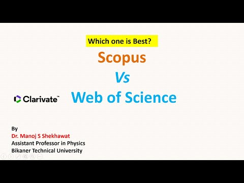 Scopus vs. Web of Science Publication || A Comparative Study