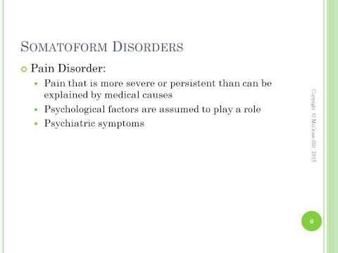 Somatoform Disorders