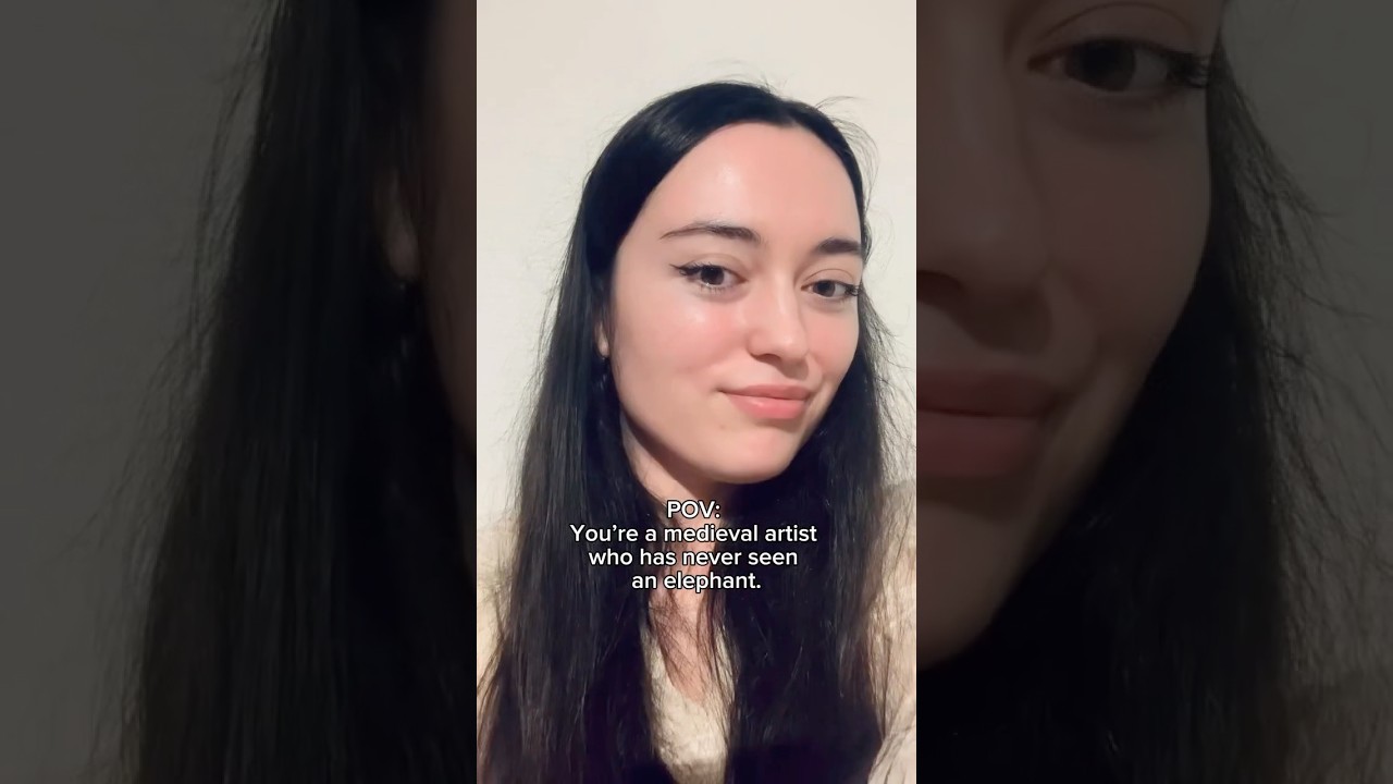 Pov: You’re a medieval artist who has never seen an elephant. #history #art #medieval