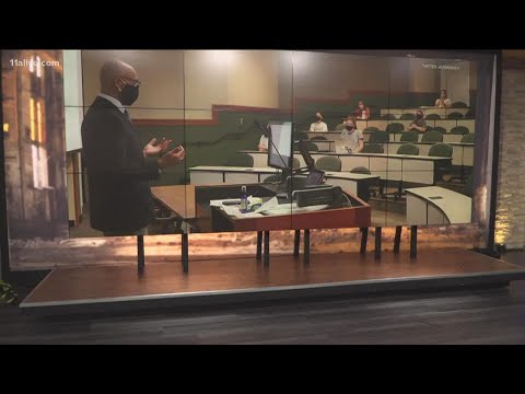 Here's what it looked like in UGA classrooms on the first day back of the semester