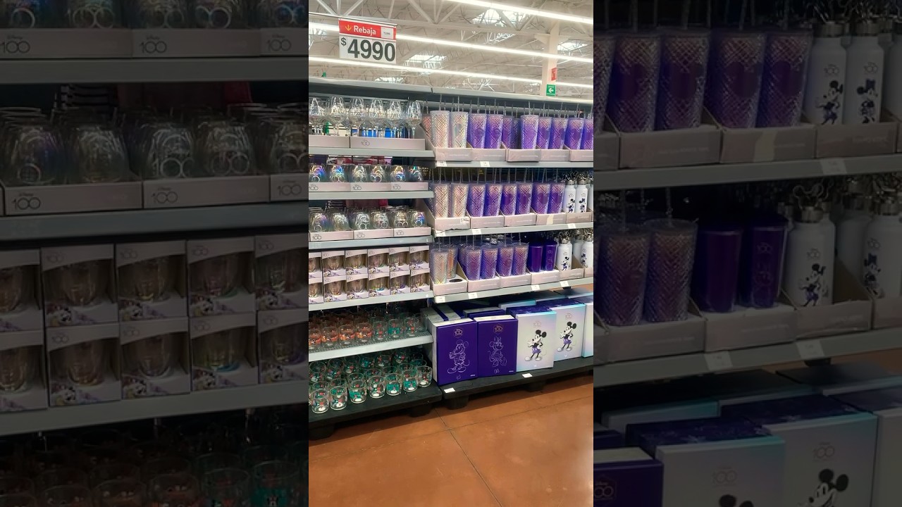 Productos Disney100 en @Walmart termos, vasos, copas #disney #disney100 #walmart