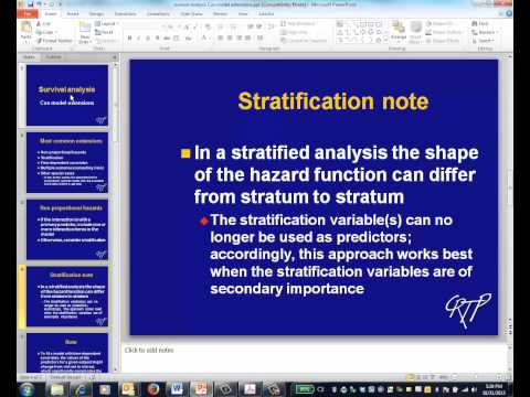 survival analysis: Cox model extensions