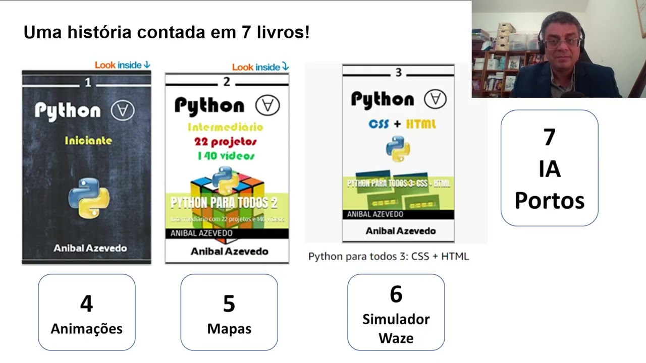 História do Livro Python 3: CSS + HTML