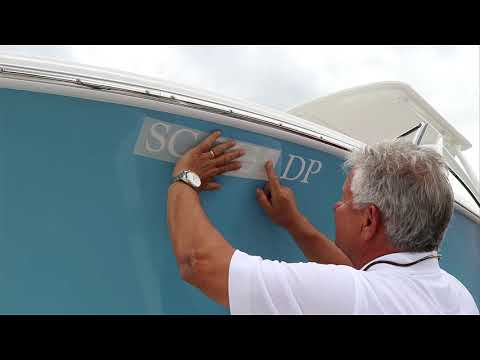 How To Install Registration Numbers On Your Boat for Our Customers || Longshore Boats