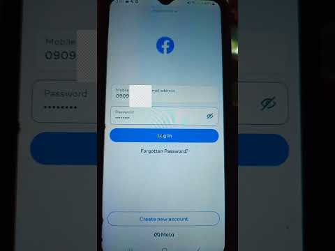 How to login Facebook Account on Mobile Phone #shorts #facebook #facebooktips