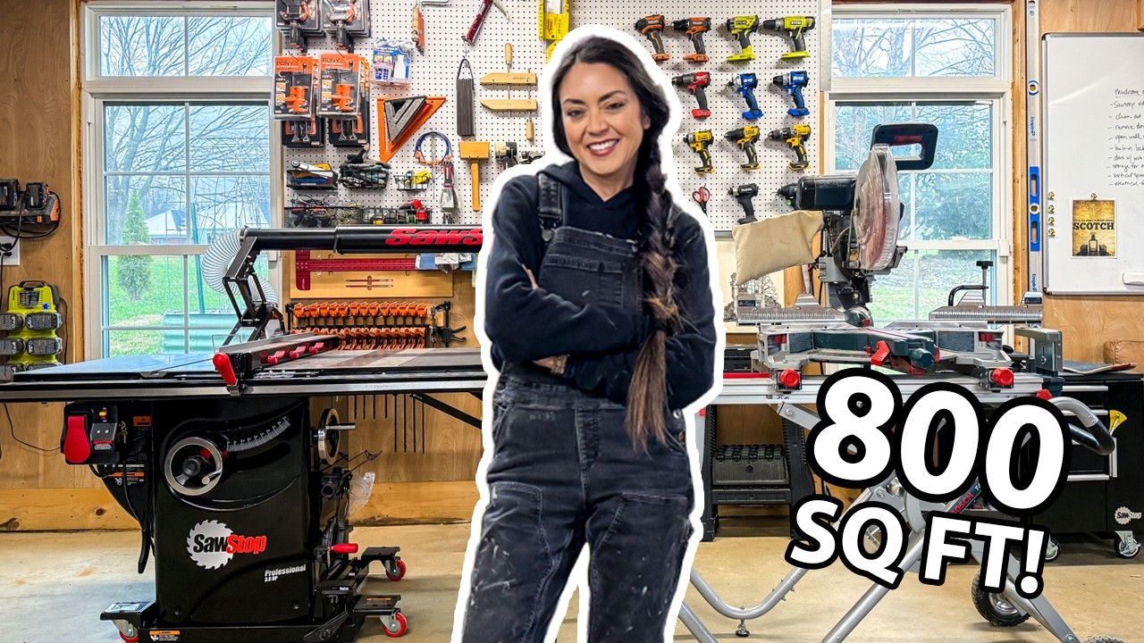 2-Car Garage Shop Tour // Jen Woodhouse Workshop Tour 2025