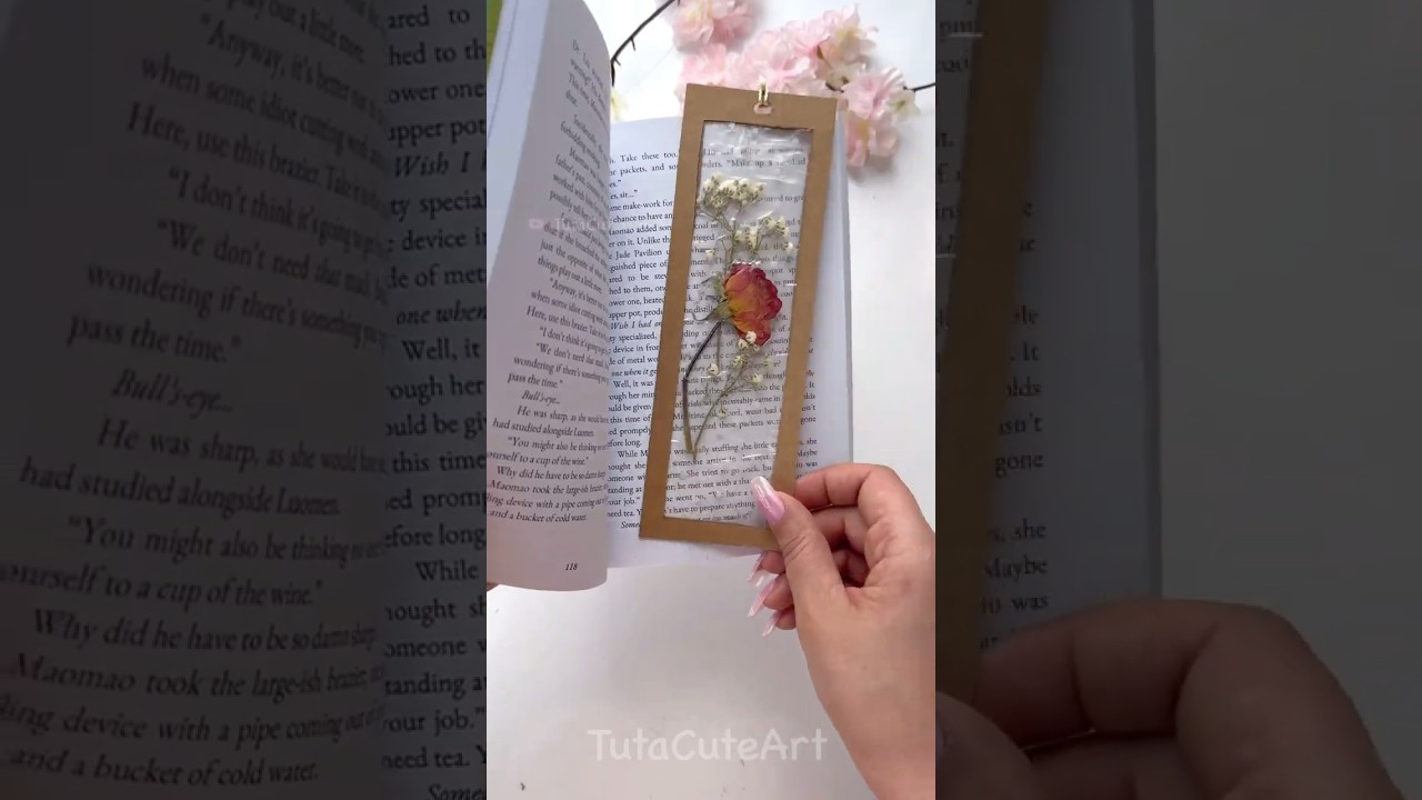 DIY elegant bookmark for bestie 🔖✨