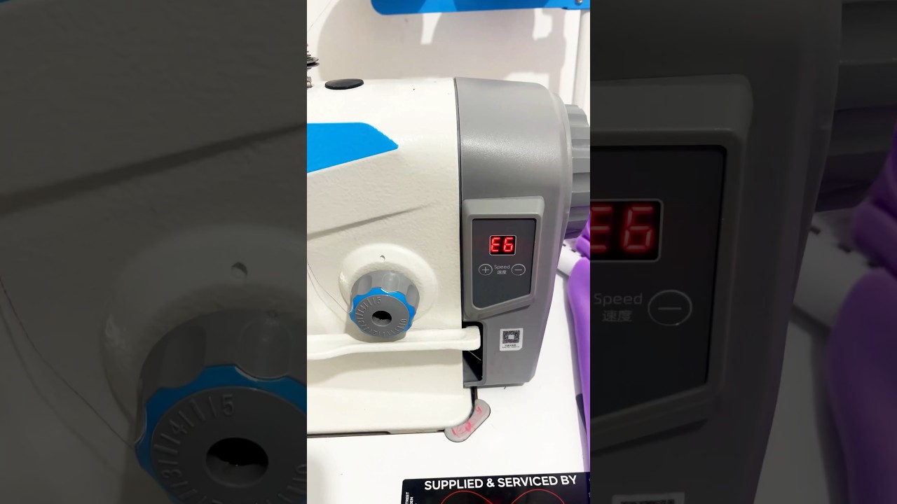 How to solve E6 error problem on jack sewing machine