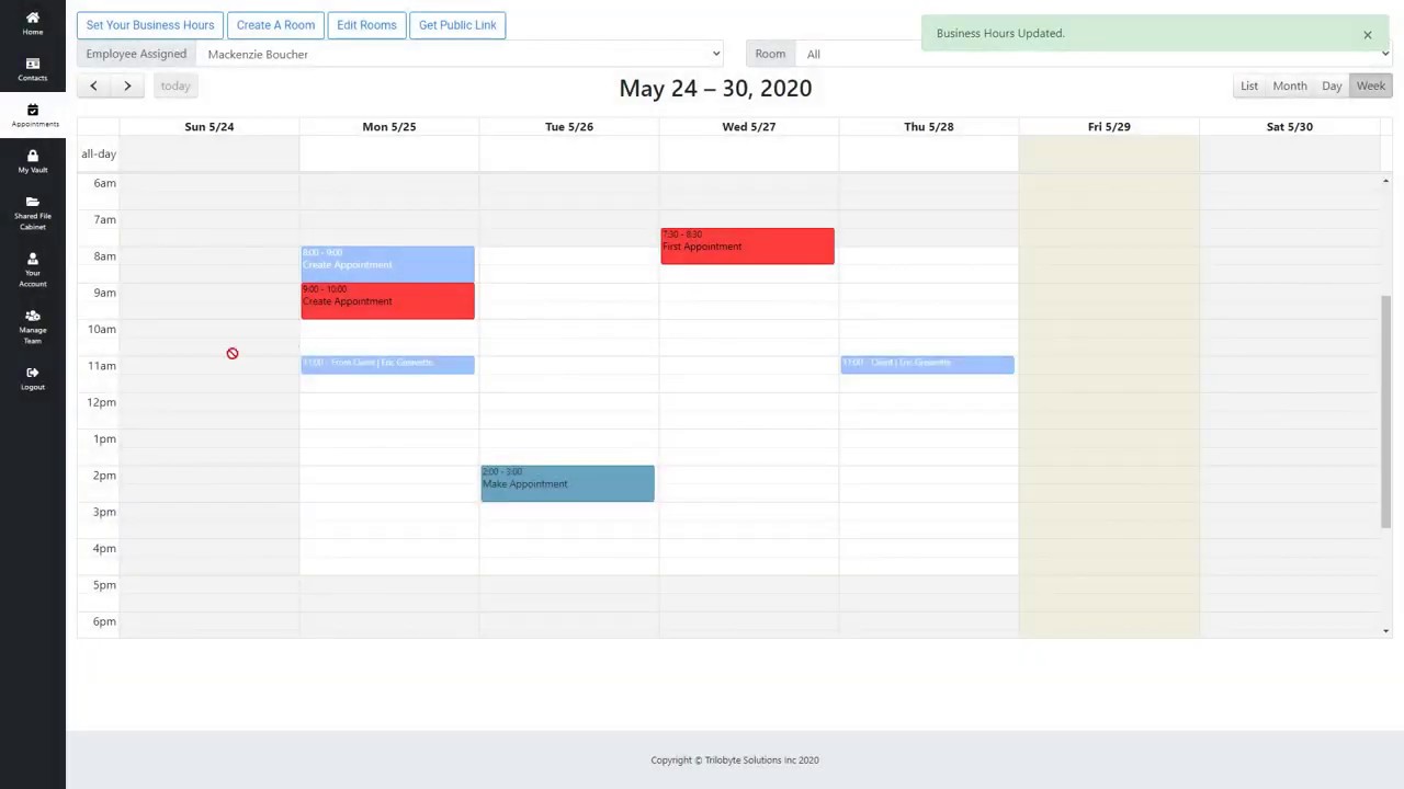 Secure Cloud Send - Appointments