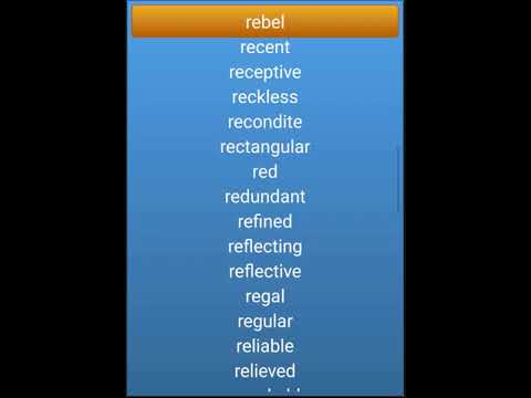 English Adjectives Words Q to R