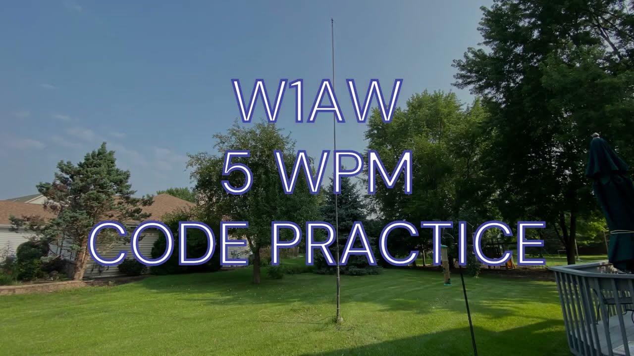 W1AW 5 WPM CODE PRACTICE