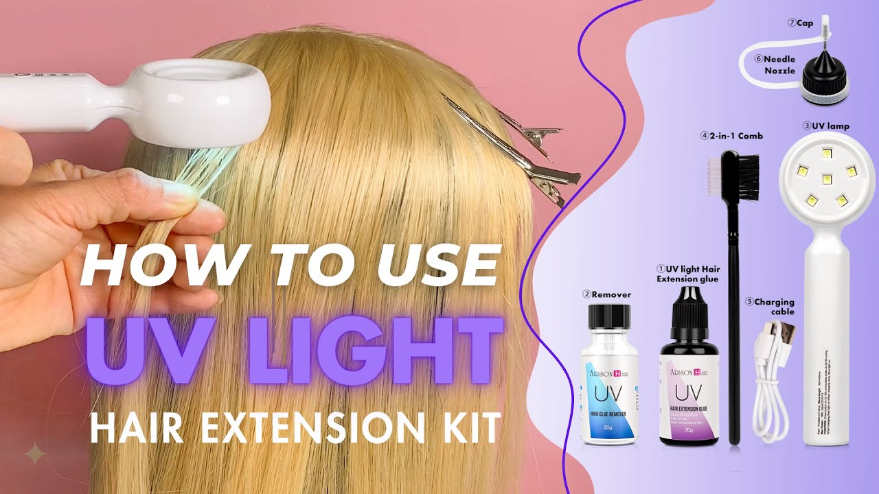 How To Use UV Hair Extension Glue & Remover Kit? | ARISON HAIR