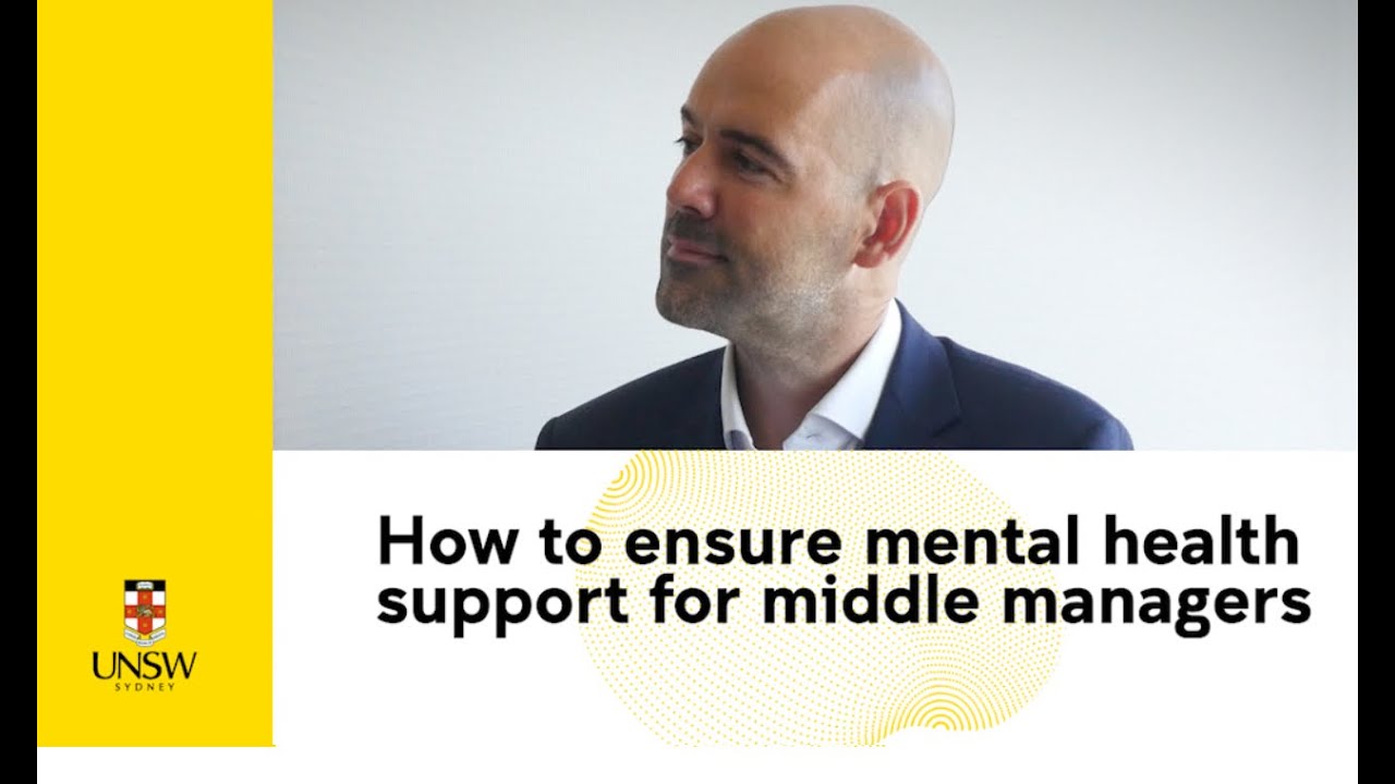 How to offer mental health support to middle managers