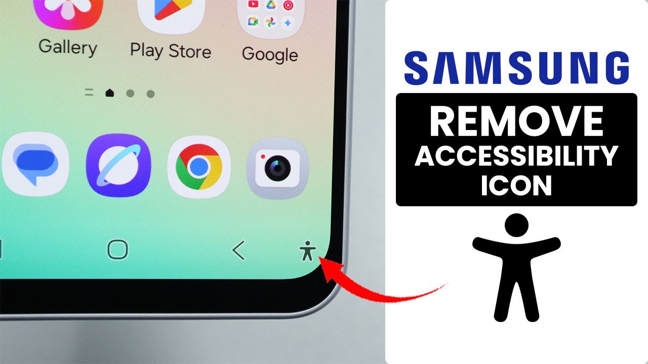 Samsung Phone: How to Remove Accessibility Icon - Disable Person Icon