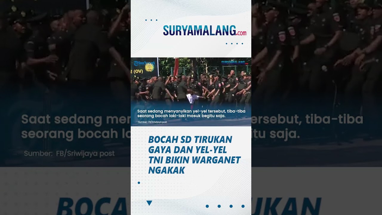 Viral Bocah SD Ikut Tirukan Gaya dan Yel yel TNI Bikin Warganet Ngakak ... Viral Bocah SD Ikut Tirukan Gaya dan Yel yel TNI Bikin Warganet Ngakak ...