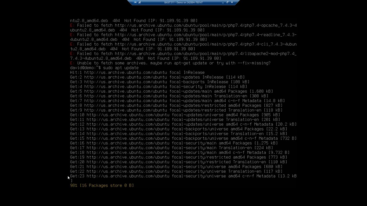 Installing modules for the Apache2 web server