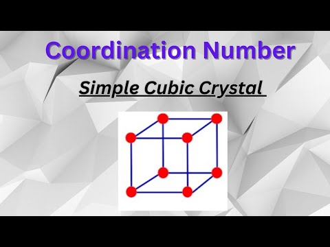 Coordination number of Simple cubic crystal, r/a relation