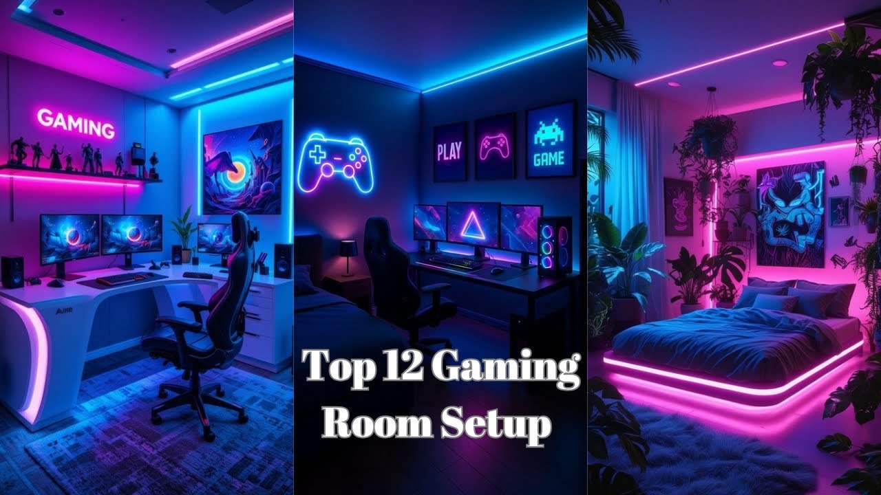 Top 12 Gaming Room Setup Ideas || Gaming Room Designs 2025 || Designers Delight