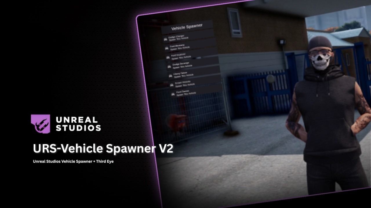 Unreal Vehicle Spawner for FiveM | Instant Spawn Menu + Job Lock System!