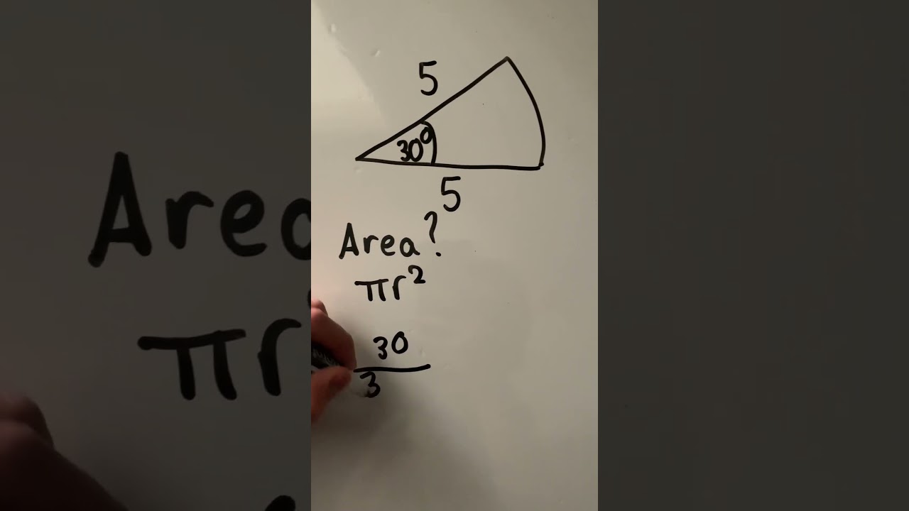 How to find Area Of Sector. (DONT MISS OUT)! #viral #maths