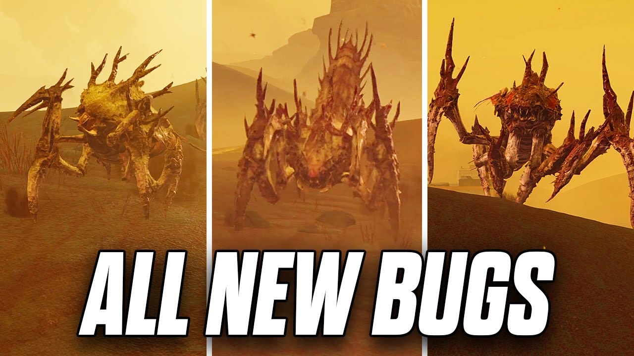 Helldivers 2 - All New Bug Enemies (Terminids Gloom)