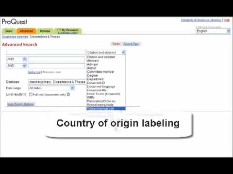 Finding Theses and Dissertations Worldwide (University of Arkansas Libraries)