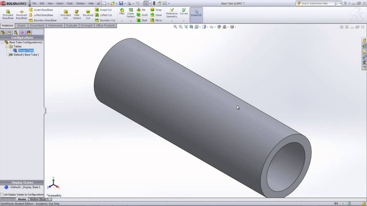Linking Data from Microsoft Excel to a SolidWorks Model