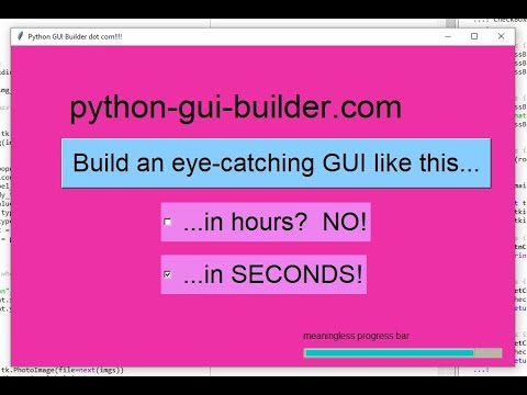 Making a Tkinter GUI with python-gui-builder.com