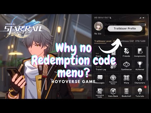 How to redeem code without Redemption Menu in Honkai Star Rails ?