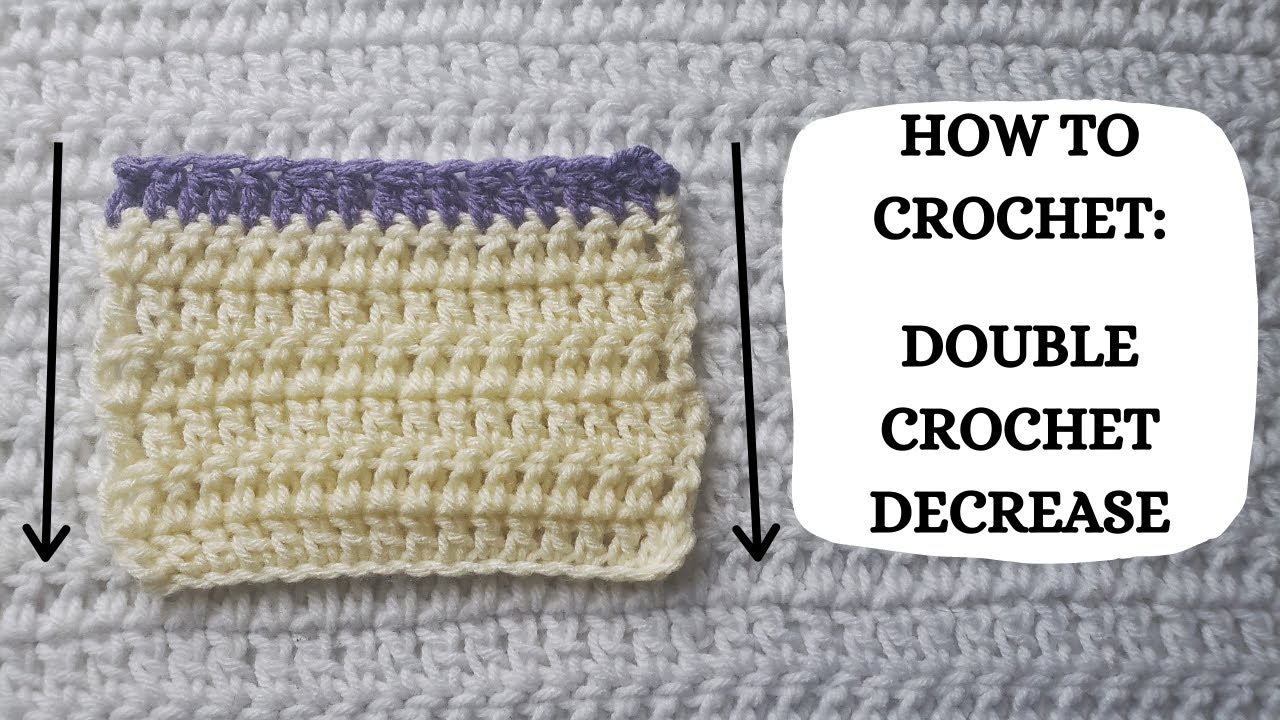 How To Crochet: Double Crochet Decrease | Tutorial, DIY, Beginner Crochet, Easy Crochet, Learn ✌