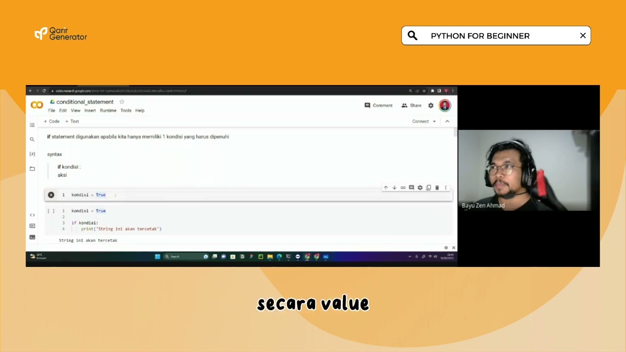 PYTHON UNTUK PEMULA | CONTROL FLOW DI PROGRAMMING