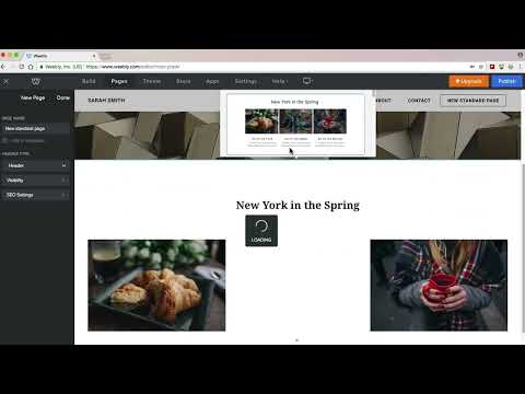 Weebly Create New Page #design #freetutotorials