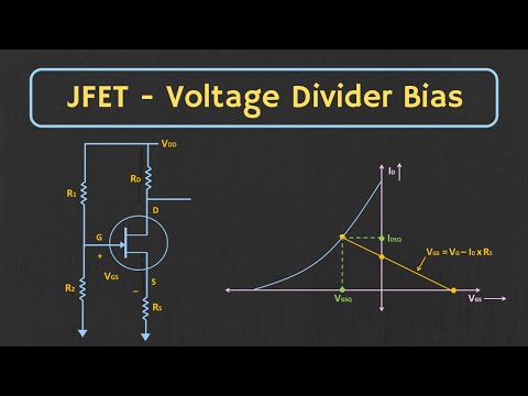 JFET- Voltage Divider Bias Configuration Explained (with Solved Example) Video Lecture - Crash ...