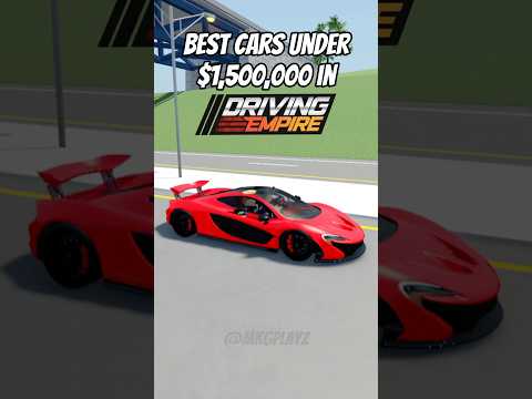 Best cars UNDER $1.5M in Driving Empire! ๐ต #shorts