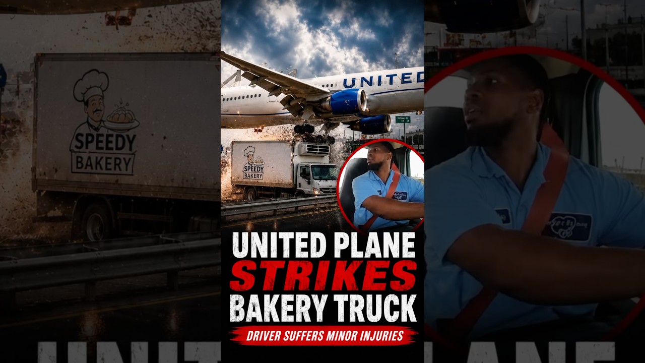 United Plane Clips Bakery Truck During Newark Landing — Driver Survives Terrifying Impact