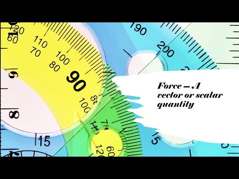 force-- a vector or scalar quantity??