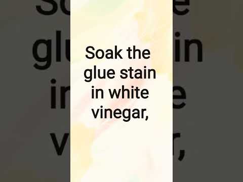 How to remove glue stains from fabric?#tips#raouf_biologiste