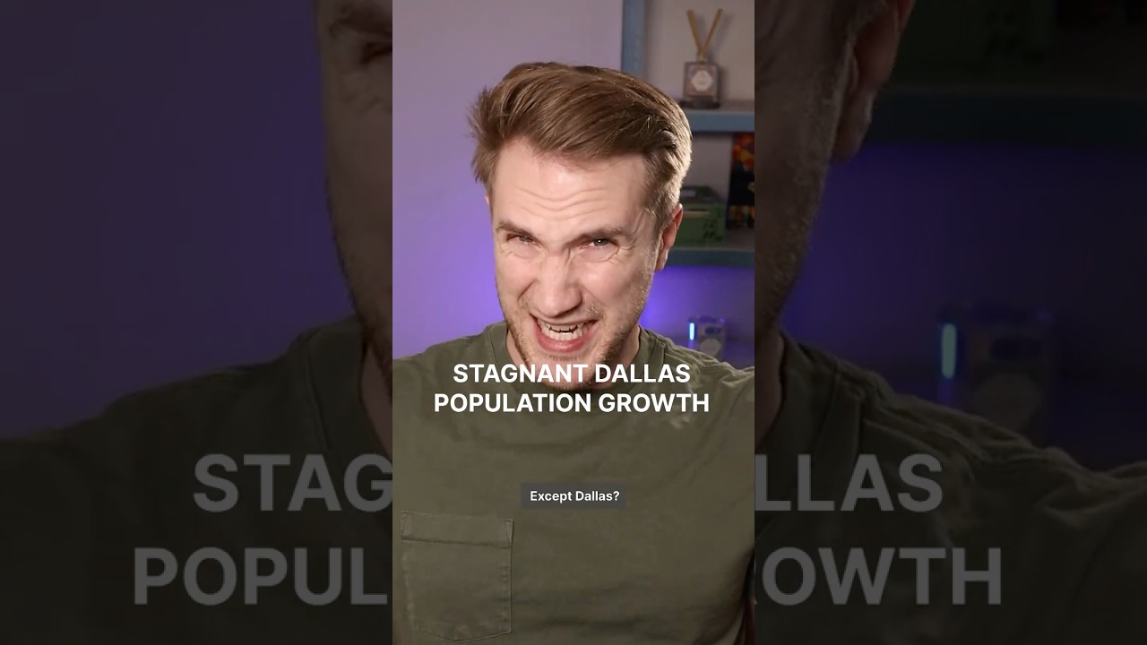Every major city in Texas is growing and quickly... except Dallas? #dallas #texas #demographics #dtx