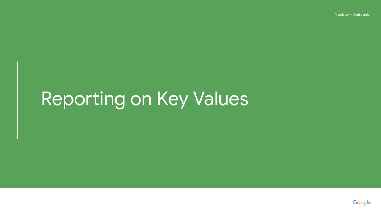 Reporting on Key Values