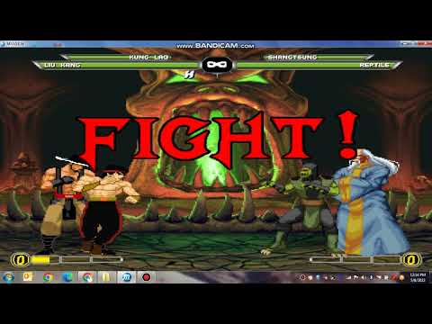 mortal kombat khronology M.U.G.E.N: liu kang (mkvsdc style) and kung lao vs reptile and shang stung