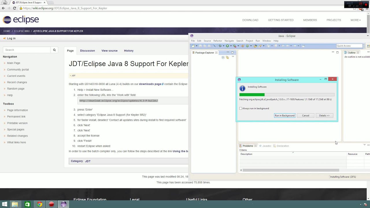java 8 support for kepler