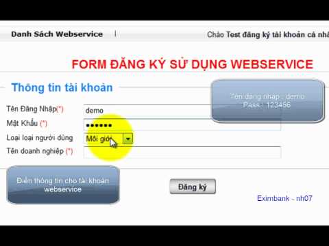 Đăng ký sử dụng webservice - eximbank-nh07