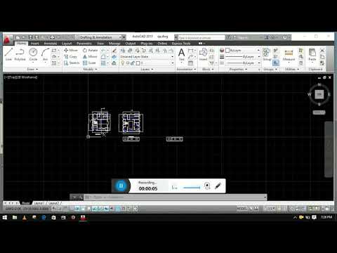 Drawing of parapet roof using autocad