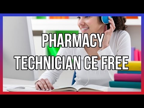 Pharmacy Technician CE Free