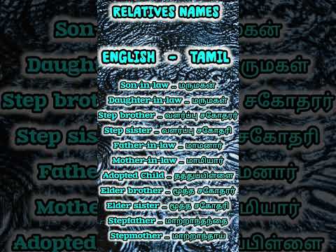 Relatives Names in English | Level 01 | #easyenglish
