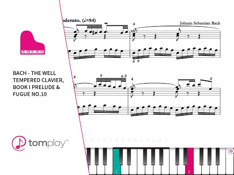 Bach - The Well Tempered Clavier, Book I Prelude & Fugue No.10 in E Minor 🎹