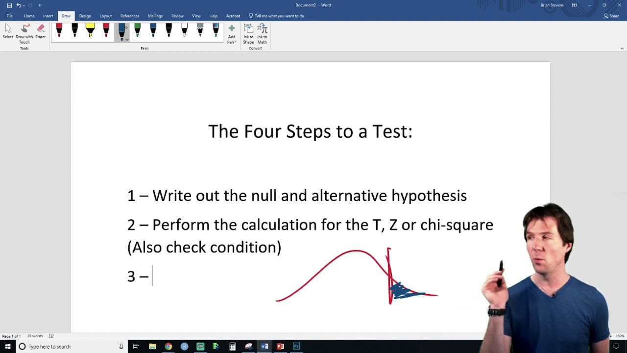 The Four Steps - Statistical Hypothesis Testing