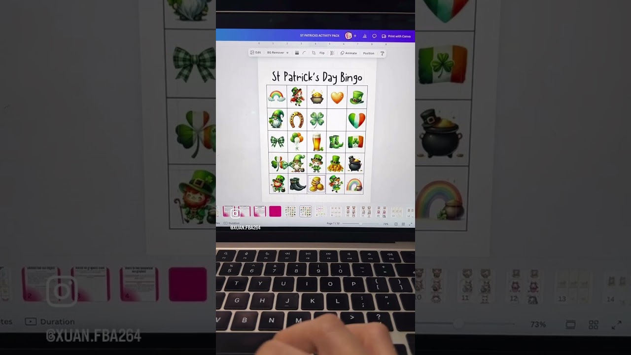 How to create printable bingo game in canva #canvatutorial #canvatemplates #canvatips #smallbusiness