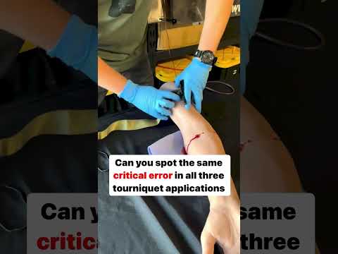 Spot the errors in the CAT, SAM-XT and SOF tourniquets in this simulation. #traumapak #tourniquet