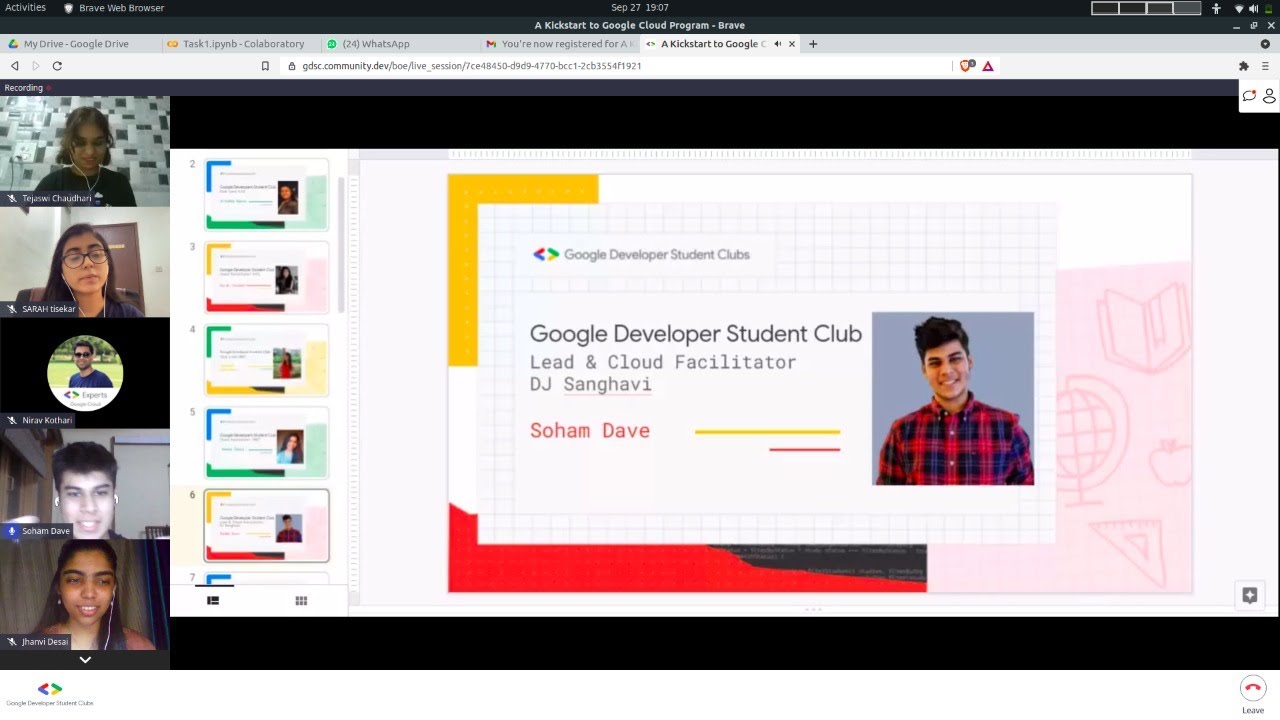 A kickstart to Google Cloud Platform session | GDSC DJSCE